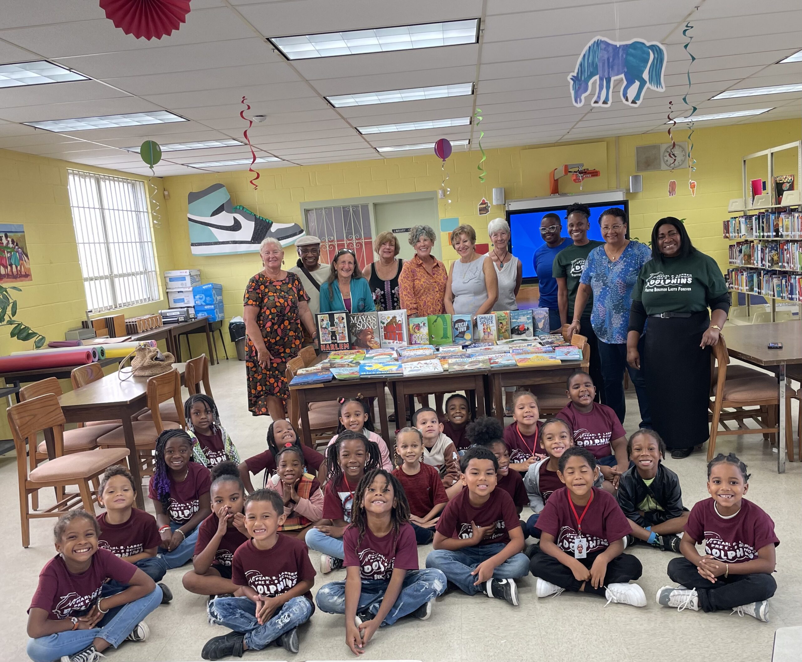 Local Book Club Donates to Pearl B. Larsen Elementary School Library ...