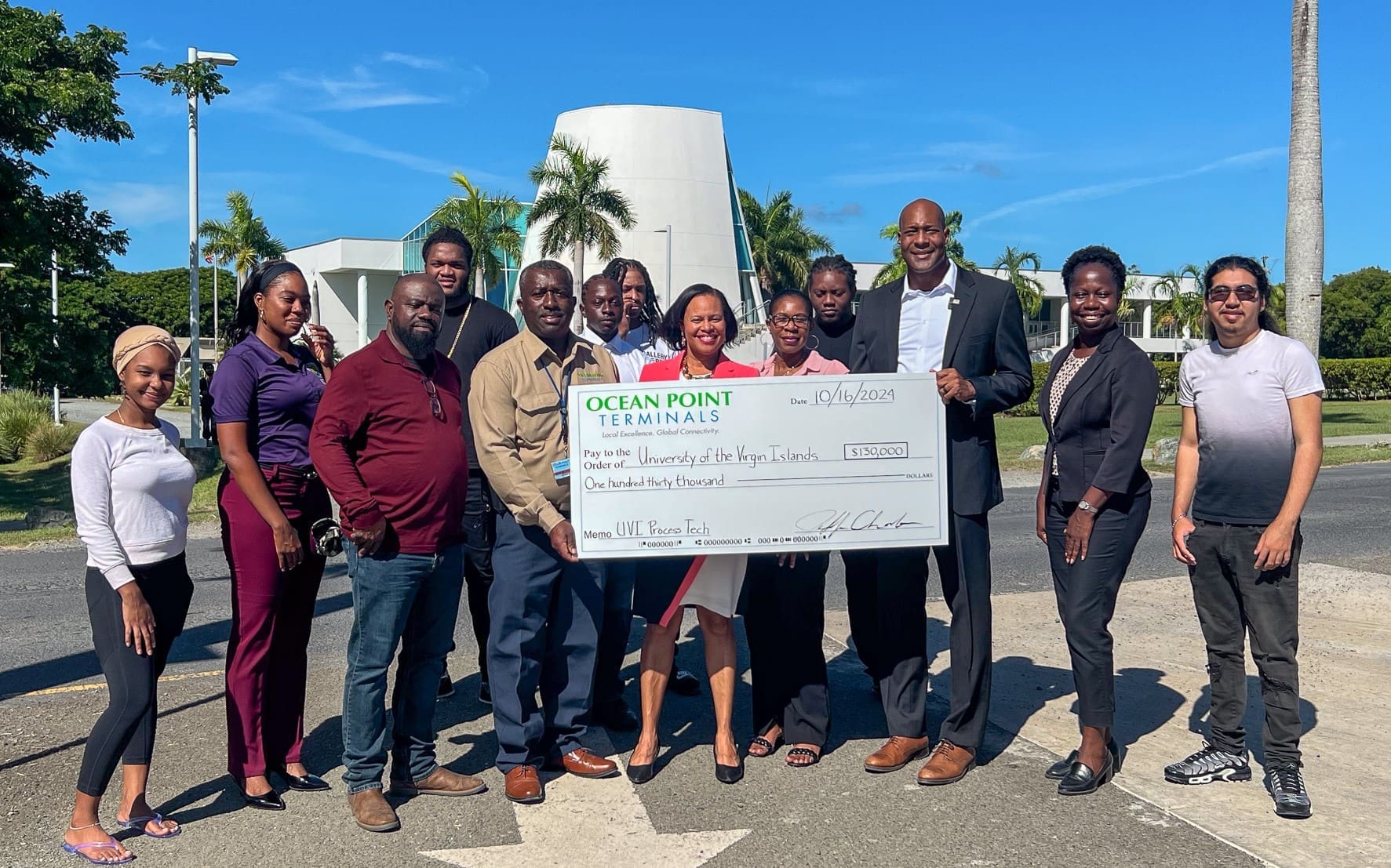 Ocean Point Terminals Gives $130K Gift to UVI’s Process Technology ...